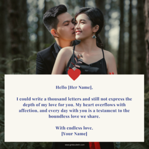 Love Letters for Your Girlfriend - Just Tweak & Send to Her!